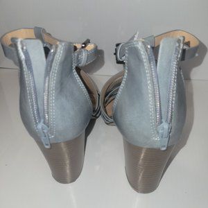 XOXO | Shoes | Xoxo Baxter Strappy Block Heel Sandal Color Bluegray ...
